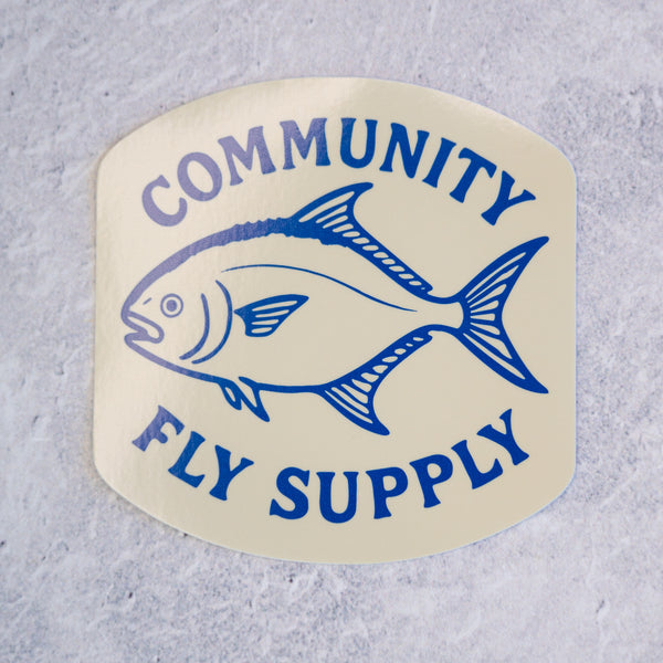 Community Pompano Sticker – Space Coast Flies